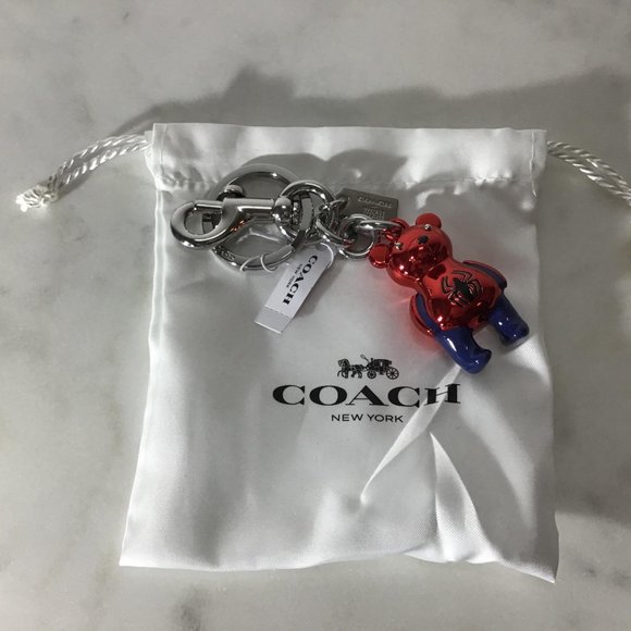Coach | Accessories | Coach Marvel Spiderman Bear Bag Charm | Poshmark